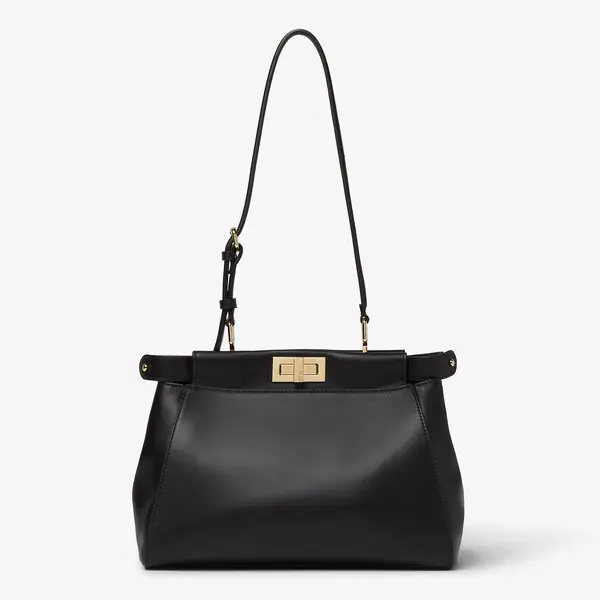 Fendi My Peekaboo Small Black Leather Bag